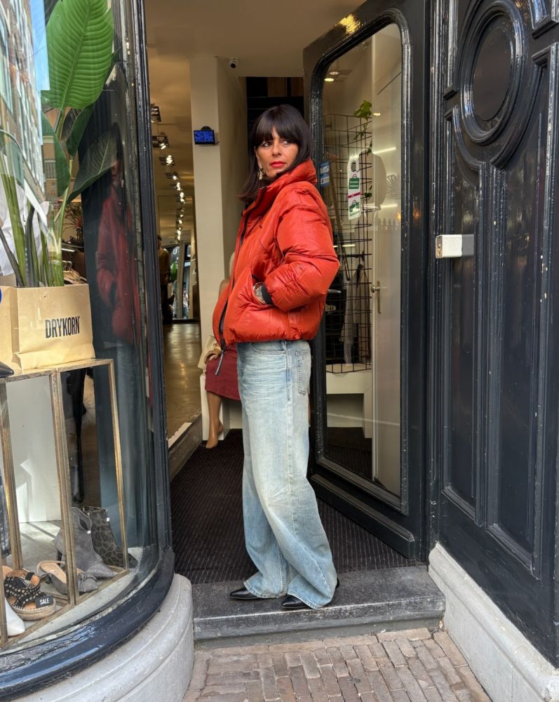 Krakatau NEBULA Short Puffer Jacket Red online kopen bij LDH Moda ...