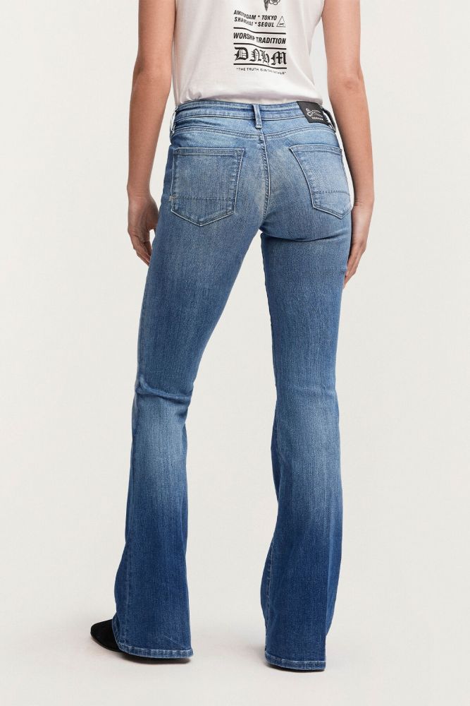 Denham Flared Jeans Farrah online kopen bij LDH Moda. Farrah GOTS-Bleu