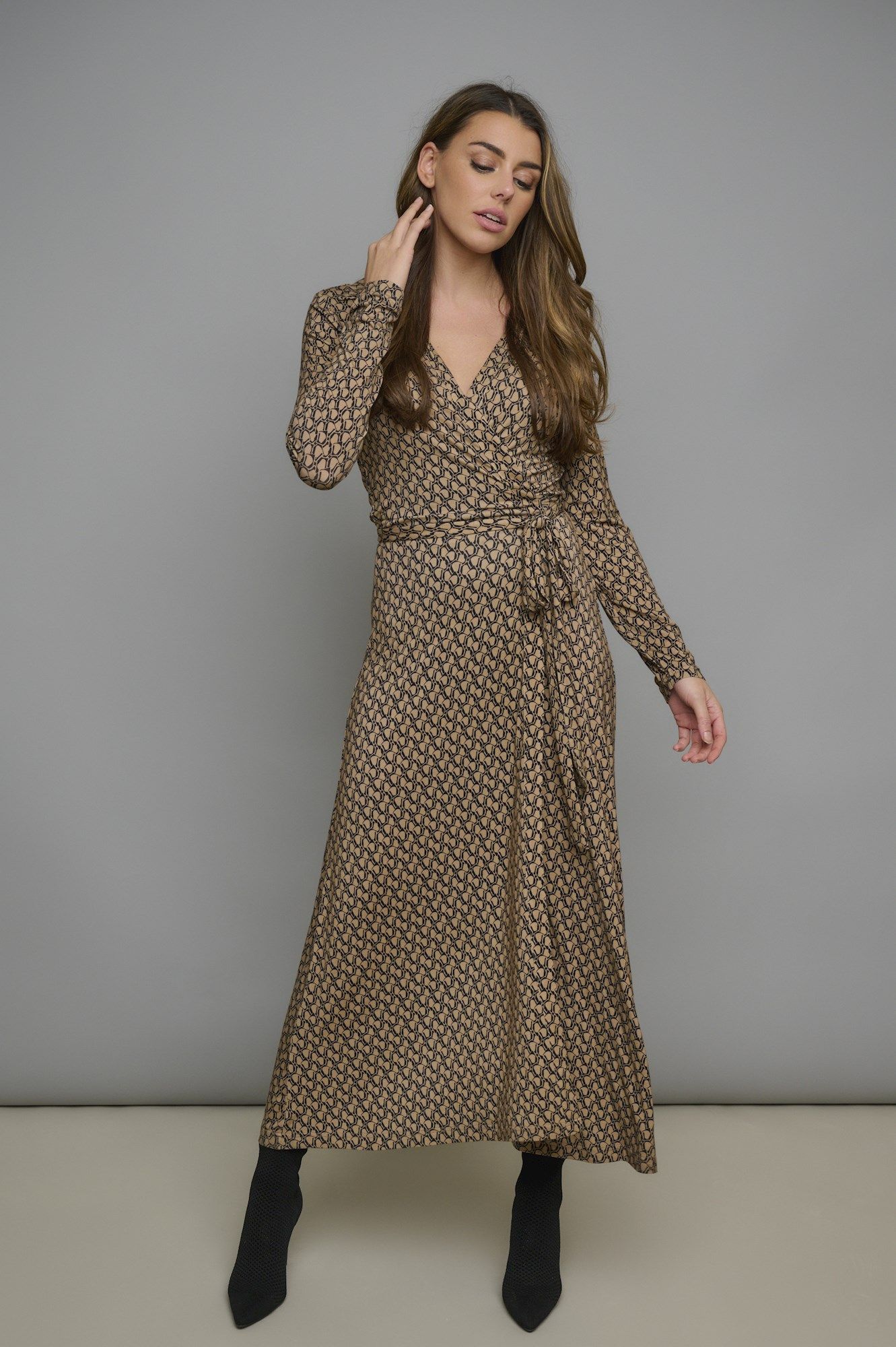 Rino&Pelle Silke Wrap Dress online kopen bij LDH Moda. Selke.7002211-Almond