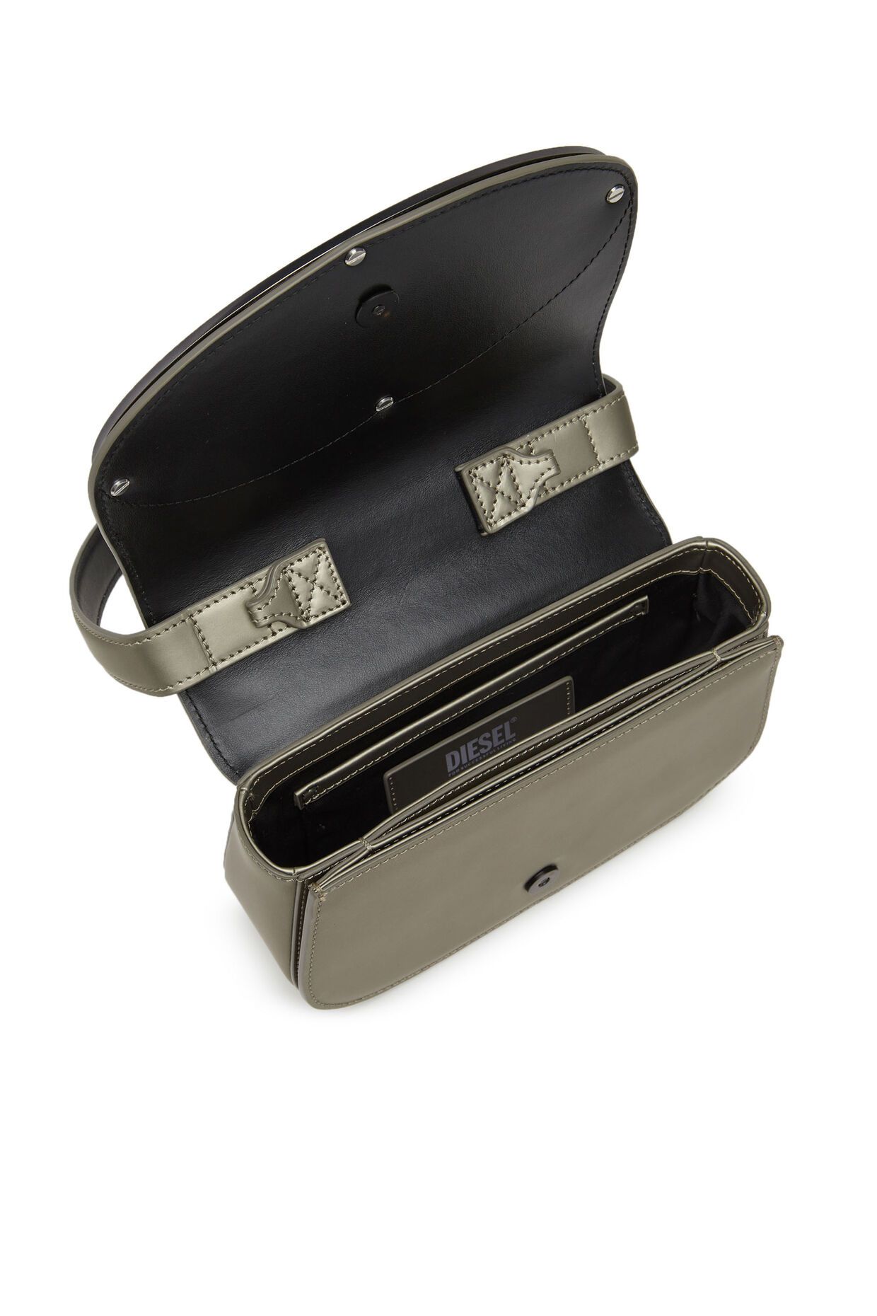 Diesel Tas 1DR Metallic Grey online kopen bij LDH Moda. X08396 P5468-Grey